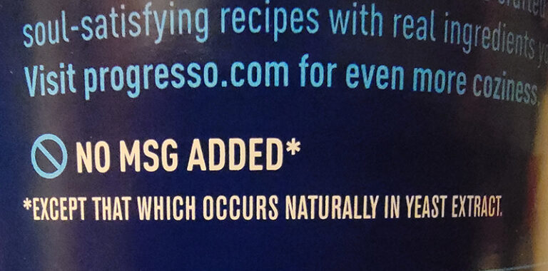 FDA turns a blind eye to policing ‘No MSG’ labeling – Truth in Labeling ...